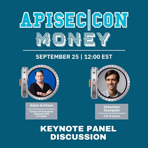 Announcing Our Apisec Con Money Keynote Session 🥁 We Are Excited To Have Adam Arellano And