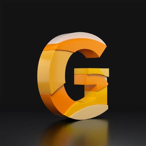 Premium Photo Multicolored Extruded Alphabet G With Isolated On Black Background 3d Rendering