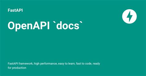 Openapi Docs Fastapi