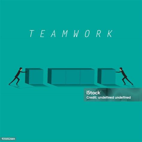 팀워크 개념입니다 두 사업가 상자를 이동합니다 협업 개념입니다 벡터 평면 디자인입니다 배경에 고립 비즈니스 공동 작업 목표를 달성 하기 개념에 대한 스톡 벡터 아트 및 기타