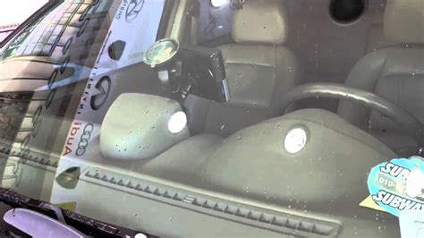 싼타페 앞유리발수코팅 테스트 동영상 Youtube