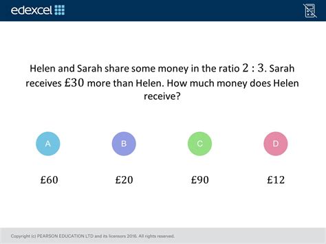 Sharing In A Ratio Foundation Higher Gcse Maths Question Of The Week