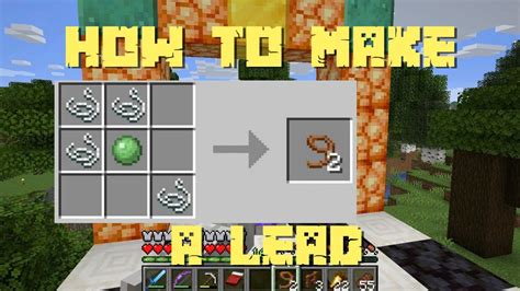 How To Make A Lead In Minecraft Youtube