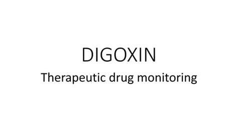 Digoxin Toxicity Pptx