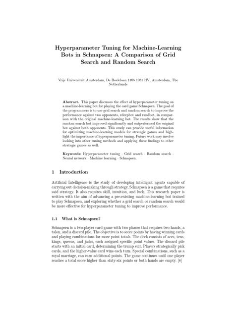 36 Hyperparameter Tuning For Mach Report Pdf Statistical