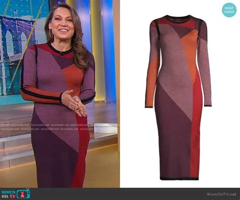 Wornontv Gingers Colorblock Knit Dress On Good Morning America