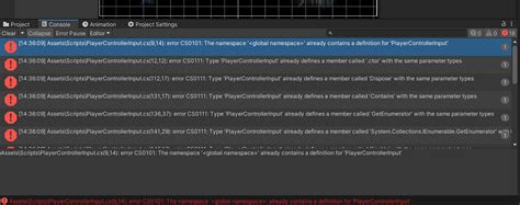 Errors Caused By Automatically Generated Code Unity Engine Unity