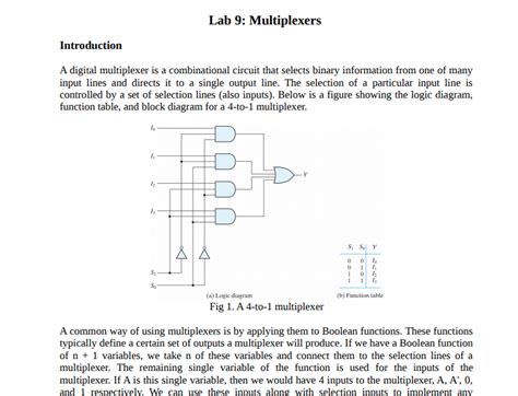 8 To 1 Multiplexer Logic Circuit Diagram