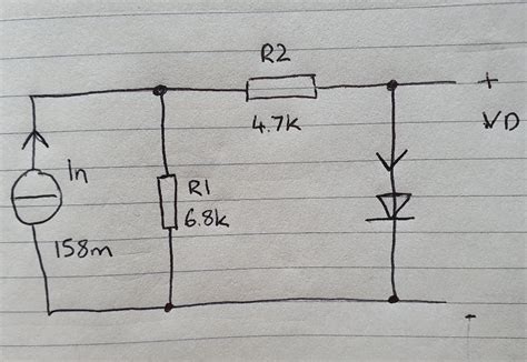 Solved Calculate The Diode Operating Point Id Vd In