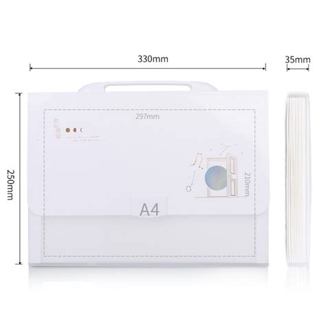 Deli A4 Folder Multi Layer Storage Box Black And W Vicedeal