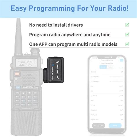 walkie talkie wireless programmer phone app programming for uv 5r bf 8 xioncorp