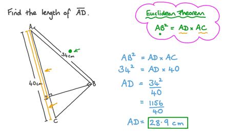 Question Video Finding The Length Of A Side In A Triangle Using The