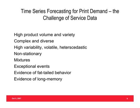 Methods And Applications For Demand Time Series Forecasting Ppt
