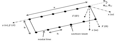 Spline Finite Strip With The Coordinate Axis Download Scientific Diagram
