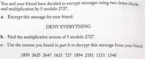 Solved You And Your Friend Have Decided To Encrypt Messages