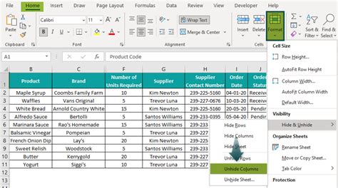 Unhide Excel Column Top 7 Methods How To Unhide All Column
