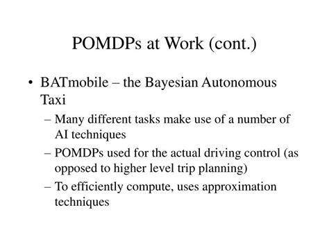 Ppt What Are Partially Observable Markov Decision Processes Powerpoint Presentation Id 3412734