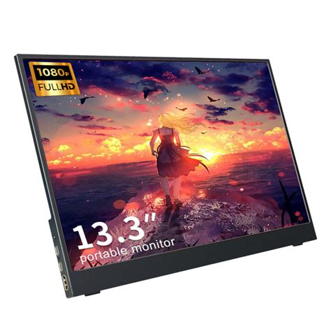 Монитор 13.3" Монитор Тонкий портативный ЖК-монитор1920*1080 13.3 ...