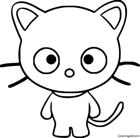Easy Chococat Coloring Page Coloringall