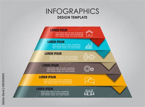 Infographic Template Can Be Used For Workflow Layout Diagram Business Step Options Banner
