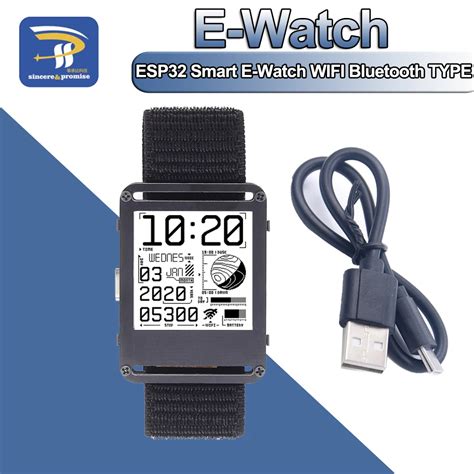 Esp32 Smart Watch Esp32 E Watch Type C Wifi Bluetooth Programmable Watch E Paper Watch With