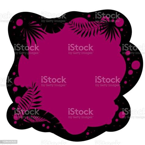 텍스트에 대 한 벡터 아기 프레임입니다 야자수의 잎 텍스트 프레임입니다 팜 배너 나뭇잎 열 대 배너의 디자인입니다 0명에 대한 스톡 벡터 아트 및 기타 이미지 Istock