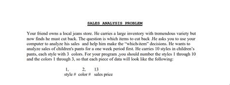 Github Kiril Spasovsalesanalysisproblem Two Dimensional Array