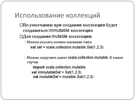 Scala Mutableimmutable Collections Java Collections Collection Methods