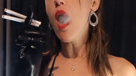 Smoking Two Long All White Cigarettes At Once Leahsmoking