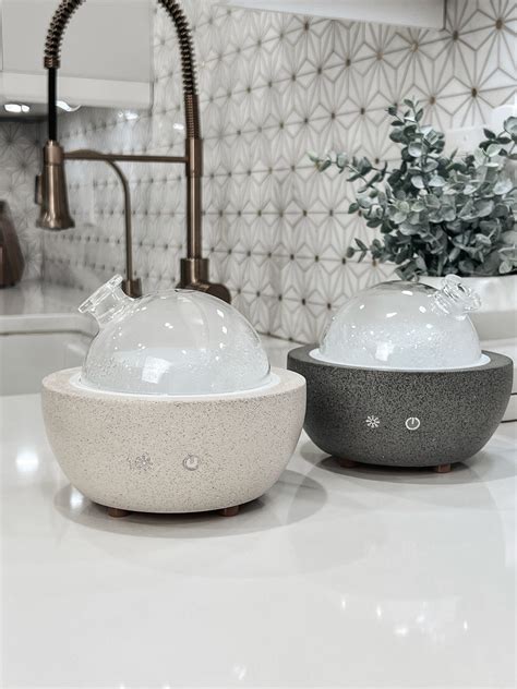 Essential Oil Diffuser Dome Diffuser Stone Concrete Aroma Diffuser Terrazzo Non Toxic Room