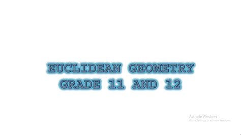 Euclidean Geometry Part 2 Theorem 3 6 Not Proofs Yet Youtube