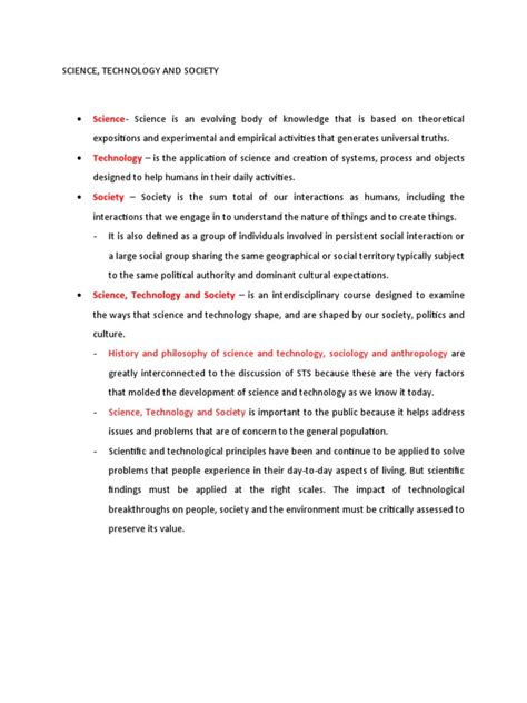 Sts Reviewer Pdf Science Paradigm