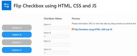 Flip Checkbox In Oracle Apex Using Html Css And Js