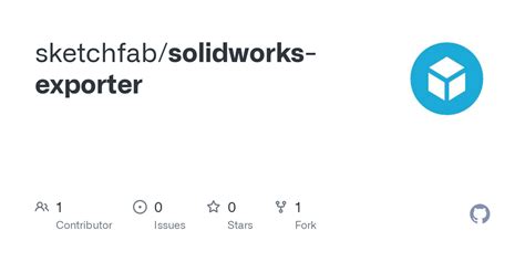 Github Sketchfab Solidworks Exporter