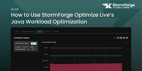 Stormforge Io How To Use StormForge Optimize Lives Java Workload