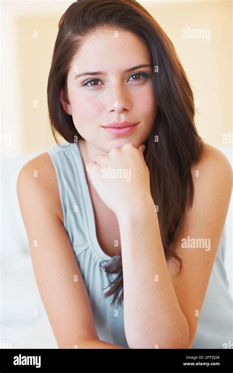 Naturally Beautiful A Naturally Beautiful Young Woman Looking At You