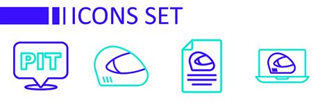 라인 레이싱 헬멧 및 피트 스톱 아이콘을 설정합니다 벡터 금고 보안 장비에 대한 스톡 벡터 아트 및 기타 이미지 금고 보안 장비 단일 객체 도시 경관 Istock