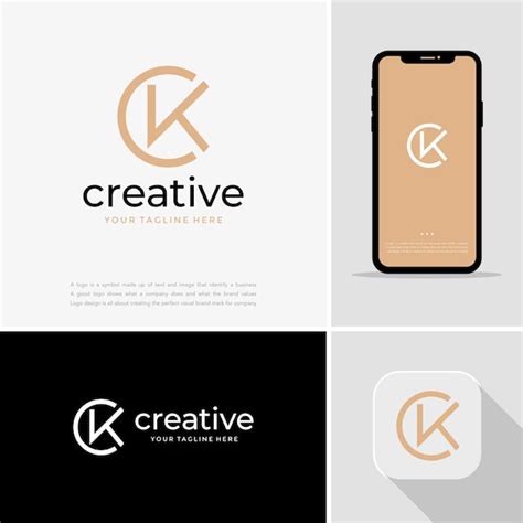 Premium Vector Ck C K Letter Logo Design In Black Colors Creative Modern Letters Vector Icon