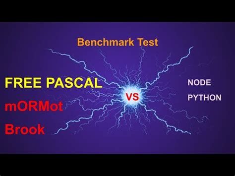 Benchmark Test For FPC Delphi Mormot And Brook Node Python YouTube