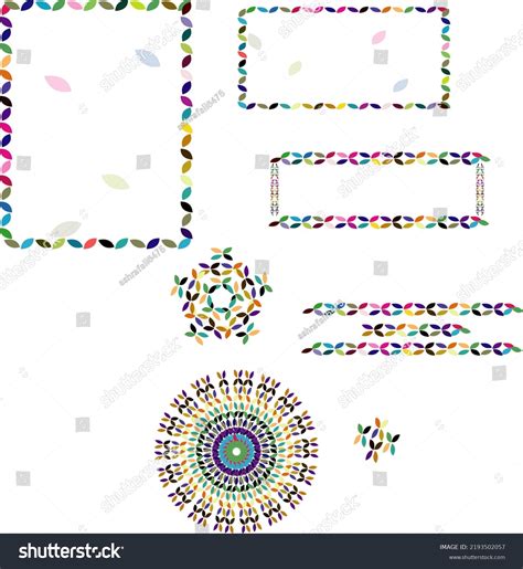 Colorful Vector Frame Border Design Creative Stock Vector Royalty Free 2193502057 Shutterstock