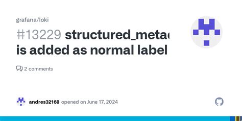 Structuredmetadata Is Added As Normal Label · Issue 13229 · Grafana