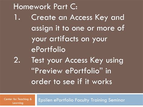 E Portfolio Faculty Training Seminar Ppt Download