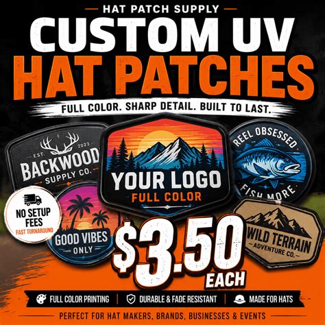 Uv Printed Patches Hat Patch Supply