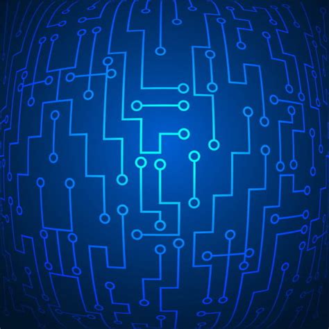 추상 빛나는 푸른 기술 배경 벡터 Eps Uidownload