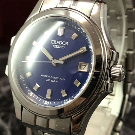 Seiko Credor Pacifique Gcax997 8j82 6a00 Quartz Mens Watch Original