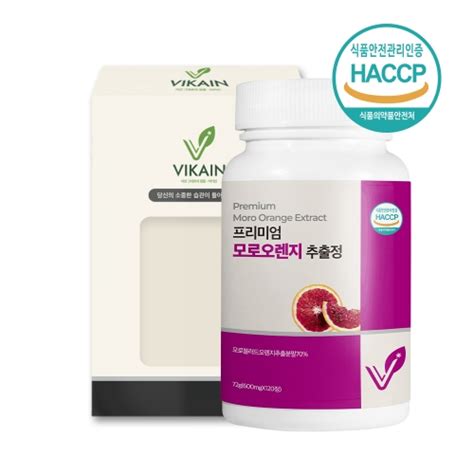 프리미엄 모로오렌지 추출정 600mg X 120정 비카인