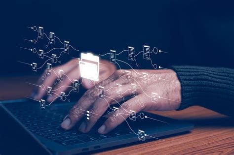 Document Management System Concept Online Document File Data Software For Efficient Archiving