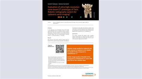 Robotic X Ray Scientific Publications And White Papers Siemens Healthineers
