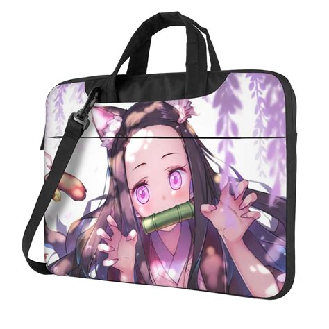 Demon Slayer Kamado Nezuko Laptop Bag Laptop Case Computer Notebook Briefcase Messenger Bag With