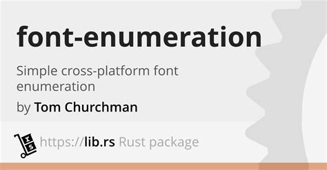 Font Enumeration — Rust Library Librs